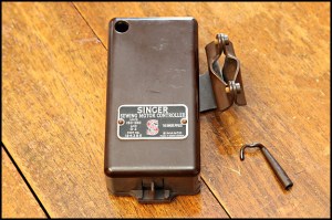 The Singer convertible treadle base and motor controller 194386 ...